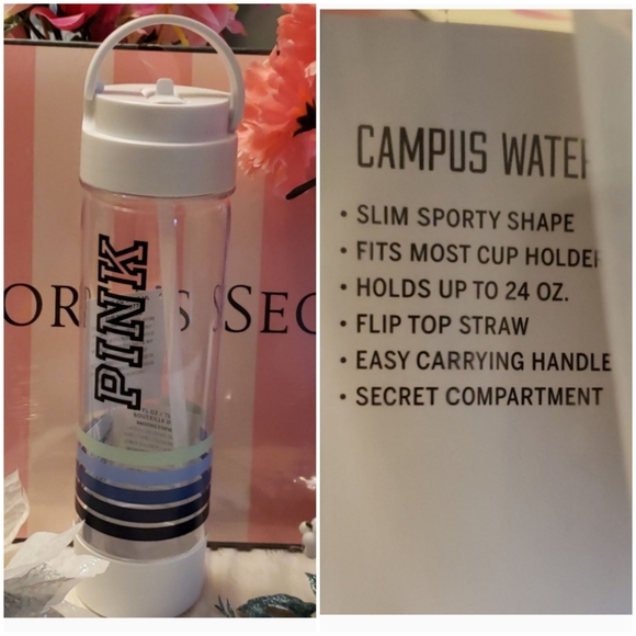 PINK Victoria's Secret | Dining | Nwt Pink Victoria Secret Water Bottle ...